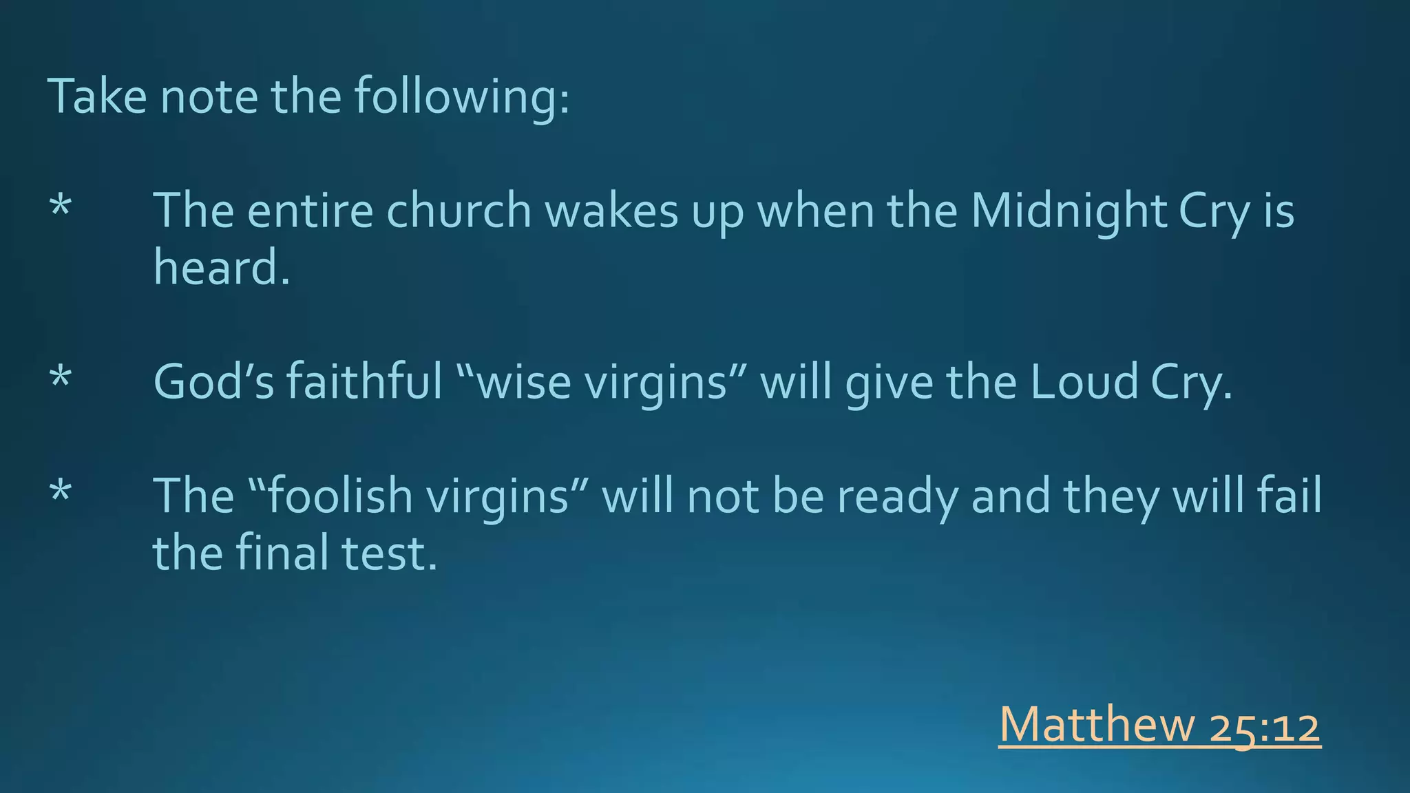 The Midnight cry | PPTX