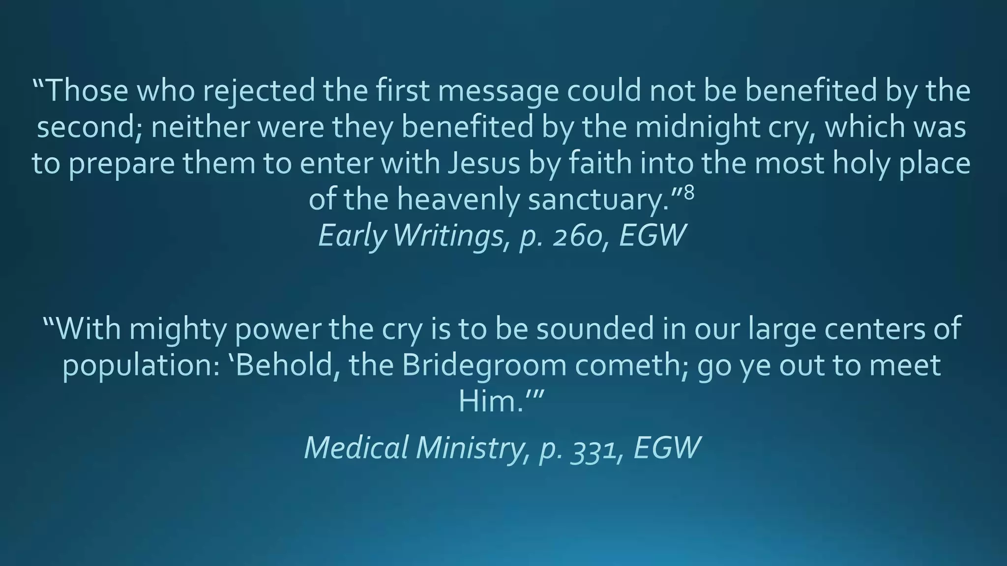 The Midnight cry | PPTX