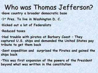 Midnight Judge Judicial Review & Intro To Jefferson Era | PPT