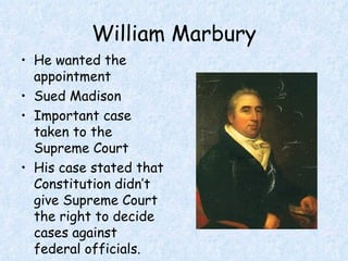 Midnight Judge Judicial Review & Intro To Jefferson Era | PPT