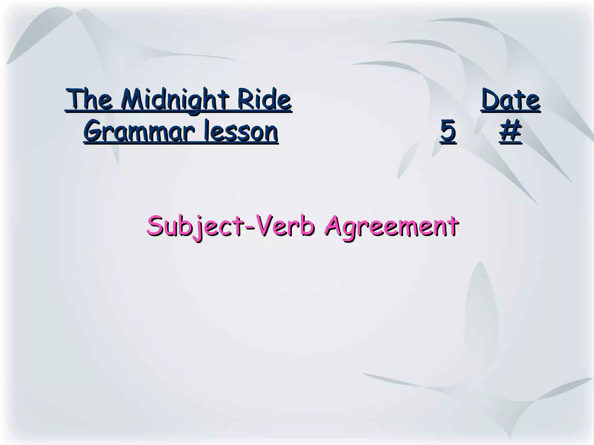 Midnight ride paul revere grammar lesson | PPT