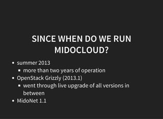 MidoNet Operations Experience | PPT