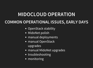 MidoNet Operations Experience | PPT