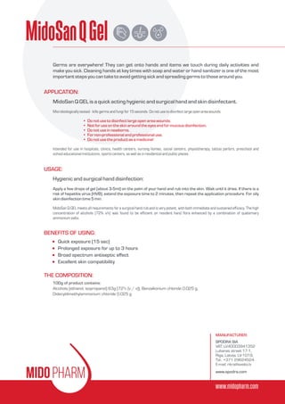MidoSan Q GEL brochure EN | PDF