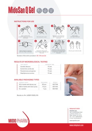 MidoSan Q GEL brochure EN | PDF
