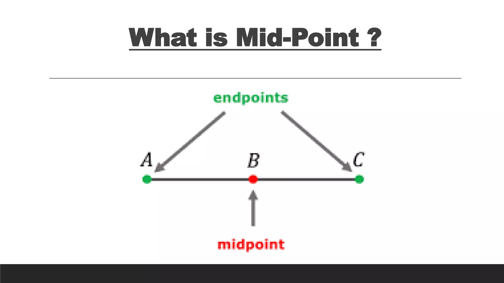 Mid Point Formula (Coordinate Geometry) Grade 9th | PPTX
