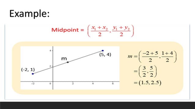 Mid Point Formula (Coordinate Geometry) Grade 9th | PPTX