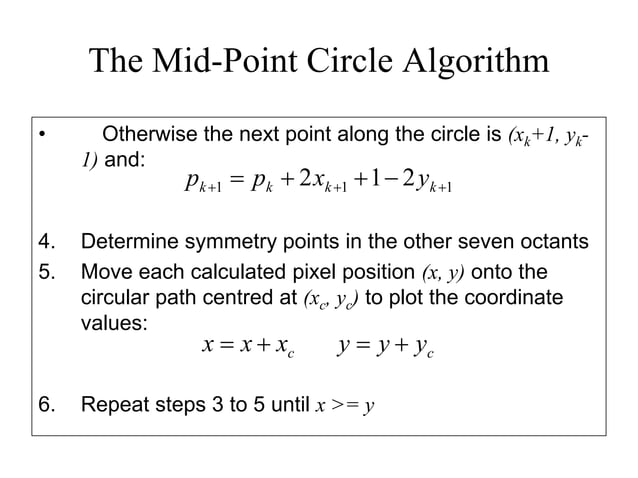 Mid Point Algorithmpdf Science