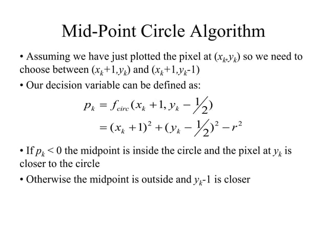 mid point algorithm.pdf | Science
