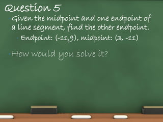 Midpoint formula practice | PPTX