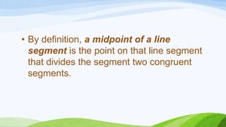 Midpoint of the line segment | PPT