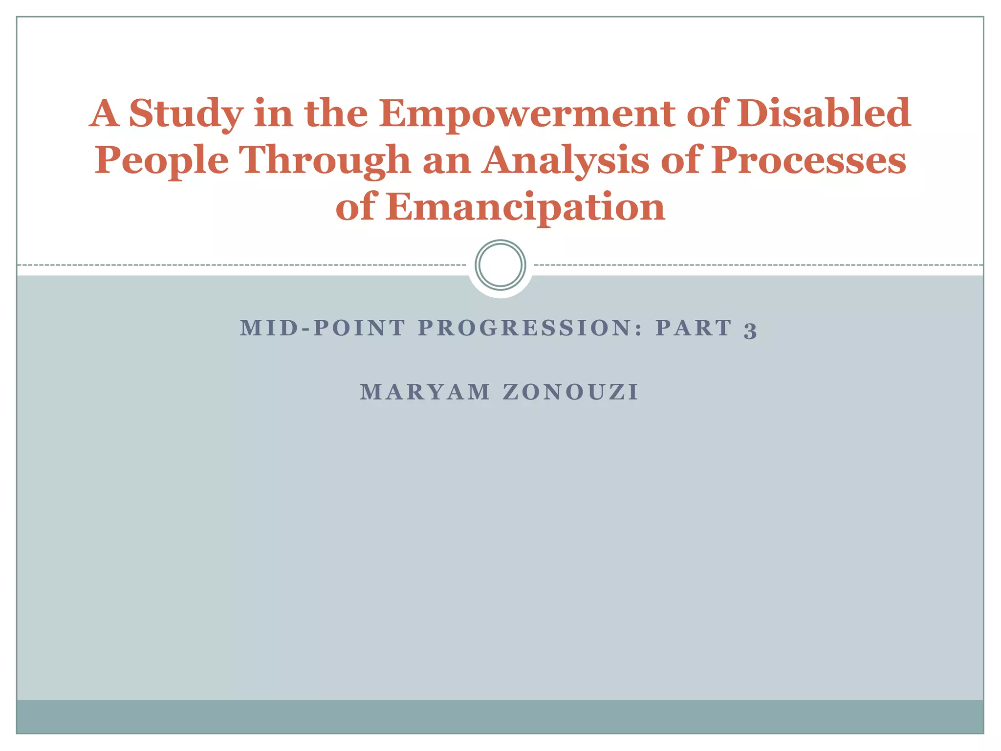 Mid point progression : Part 3 | PPT