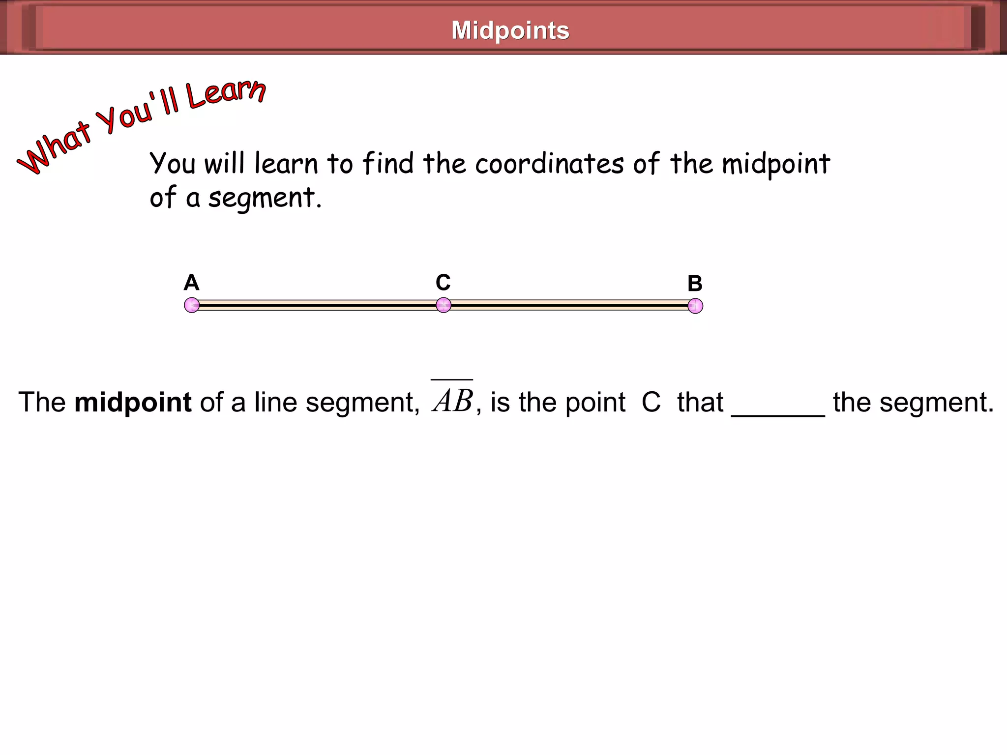 Midpoints (Geometry 2_5) | PPT