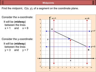 Midpoints (Geometry 2_5) | PPT