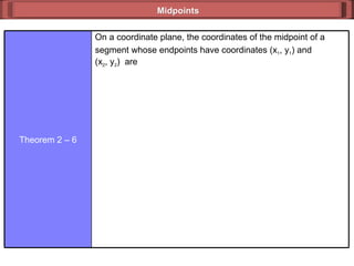 Midpoints (Geometry 2_5) | PPT