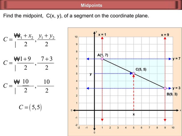 Midpoints (Geometry 2_5) | PPT