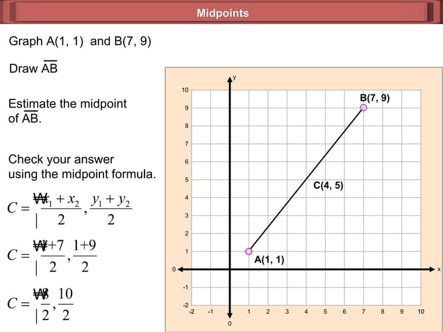 Midpoints (Geometry 2_5) | PPT
