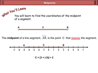 Midpoints (Geometry 2_5) | PPT