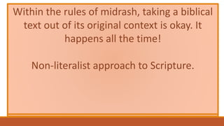 Midrash / New Testament slideshow 3 | PPTX