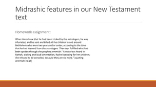 Midrash / New Testament slideshow 3 | PPTX