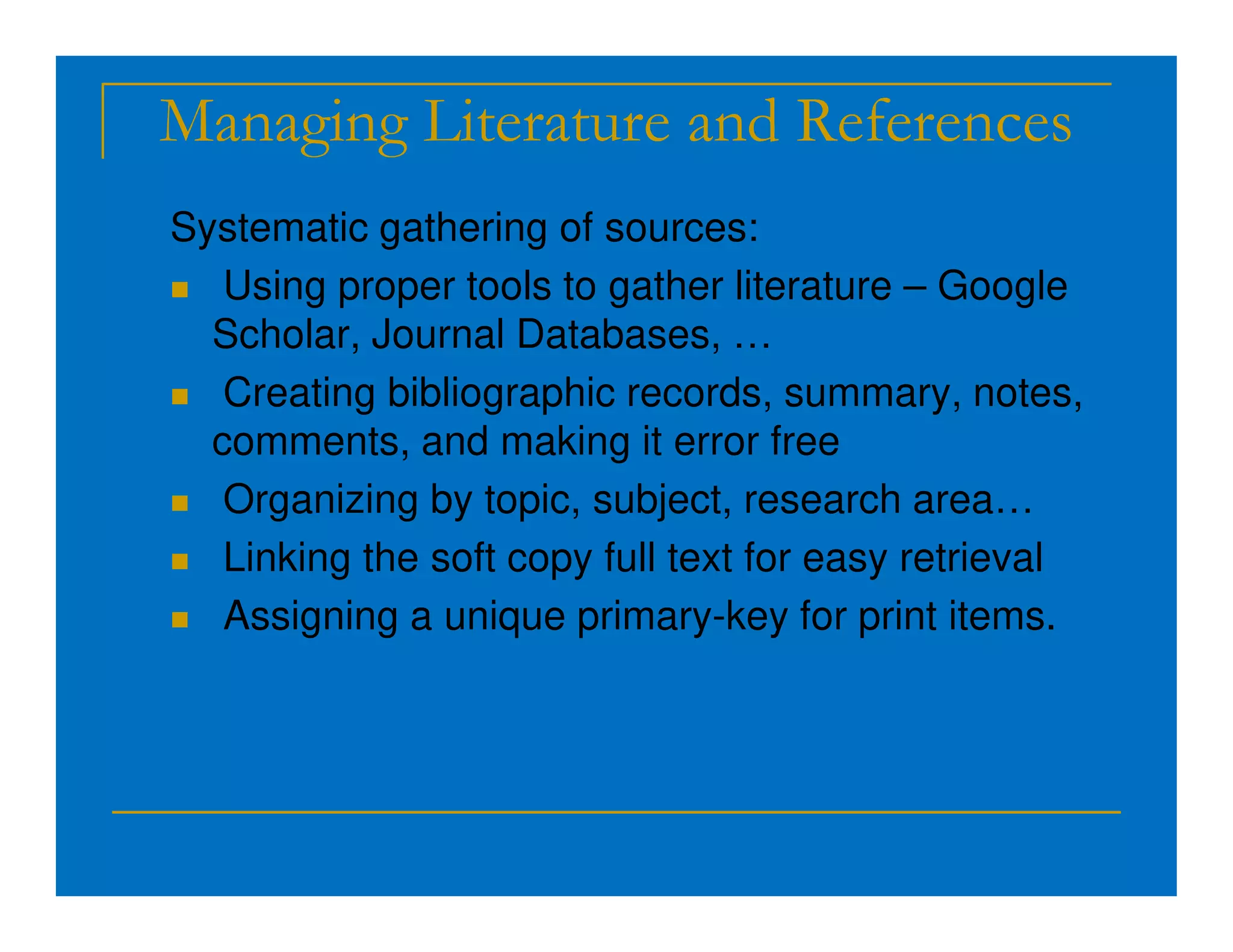 Reference Manager and Citation Styles | PDF