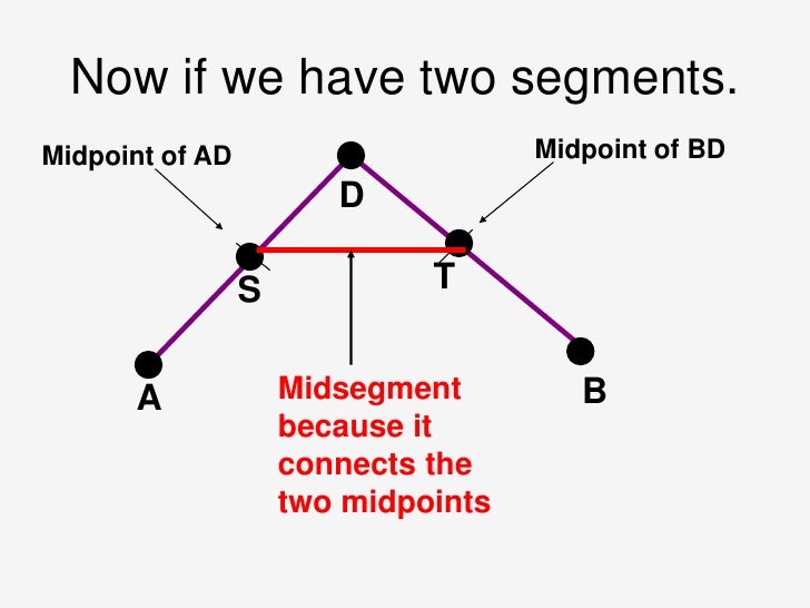 Midsegment of triangles