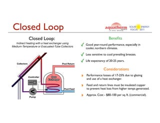 Solar Pool Heating: Open-Loop vs Closed-Loop | PDF