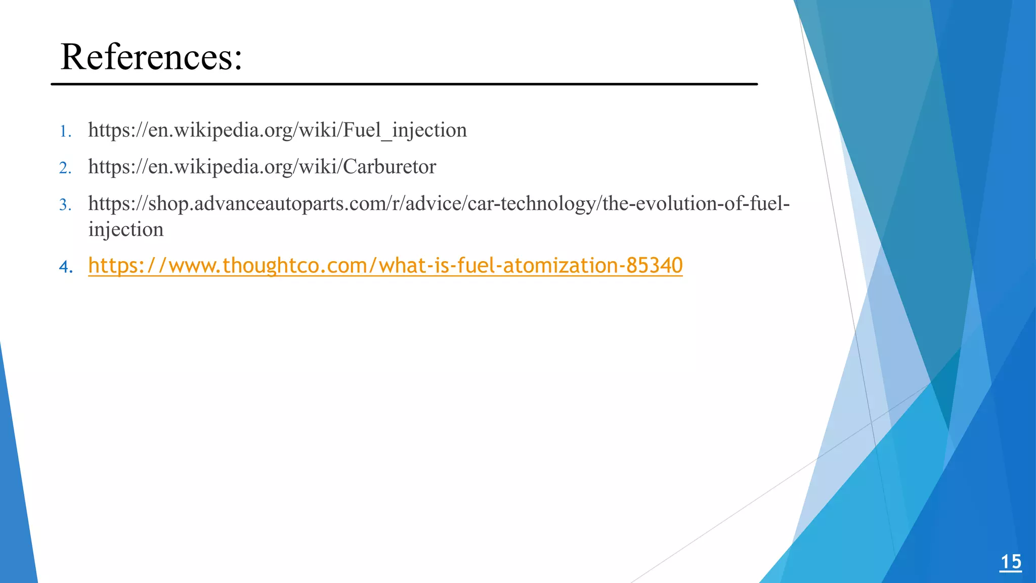 Carburetor & EFI system, Diesel Fuel Pump, Atomizer & Spark Plug | PPTX