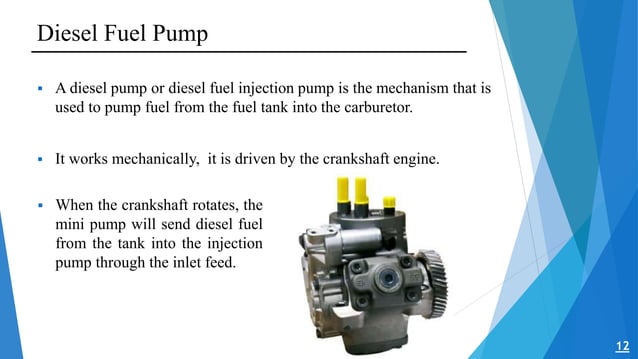 Carburetor & EFI system, Diesel Fuel Pump, Atomizer & Spark Plug | PPT