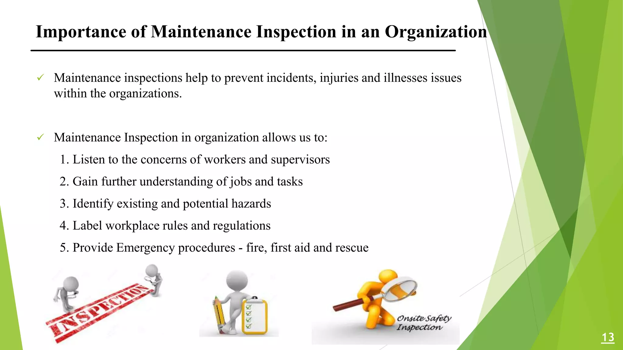 Types of Maintenance Inspections and its importance for the ...
