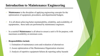 Types of Maintenance Inspections and its importance for the organization | PPTX