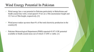 Wind Energy Potential & Utilization in Pakistan | PPTX