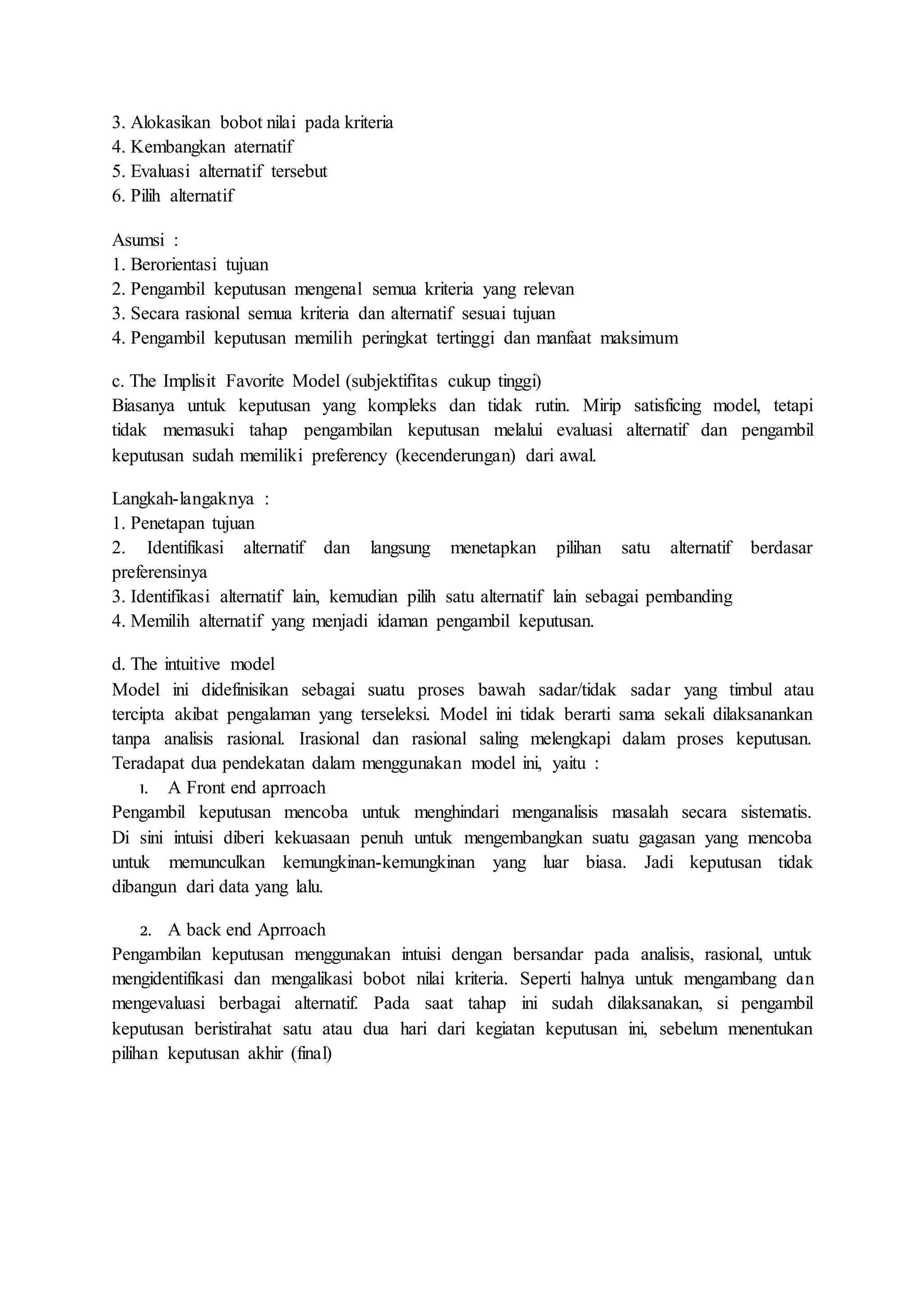 Tugas pengambilan keputusan dan kebijakan pendidikan | DOCX