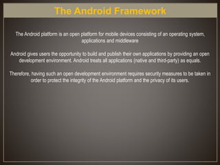 Human Activity Recognition in Android | PPT
