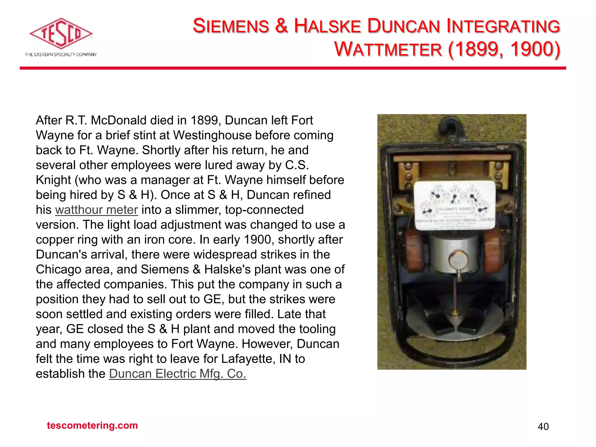 History of Electric Metering | PPTX | Science