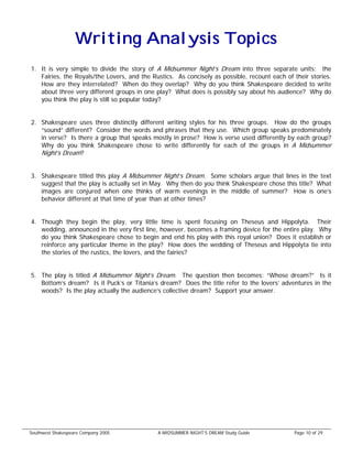 Midsummer teacherguide | PDF