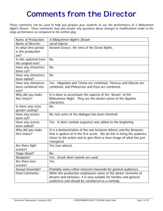 Midsummer teacherguide | PDF