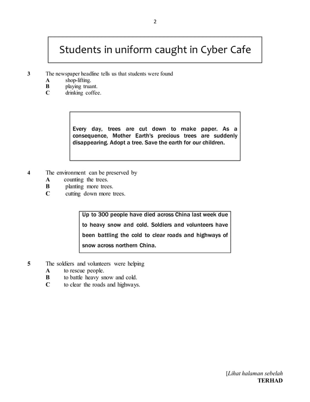 FORM 2 MID TERM 2019 K1 | PDF