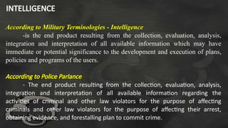 Fundamentals of criminal Investigation and INtelligence - Midterm | PPTX