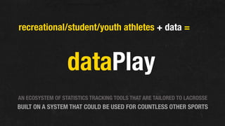 dataPlay: Sports Game Data Collection and Visualization [Information ...