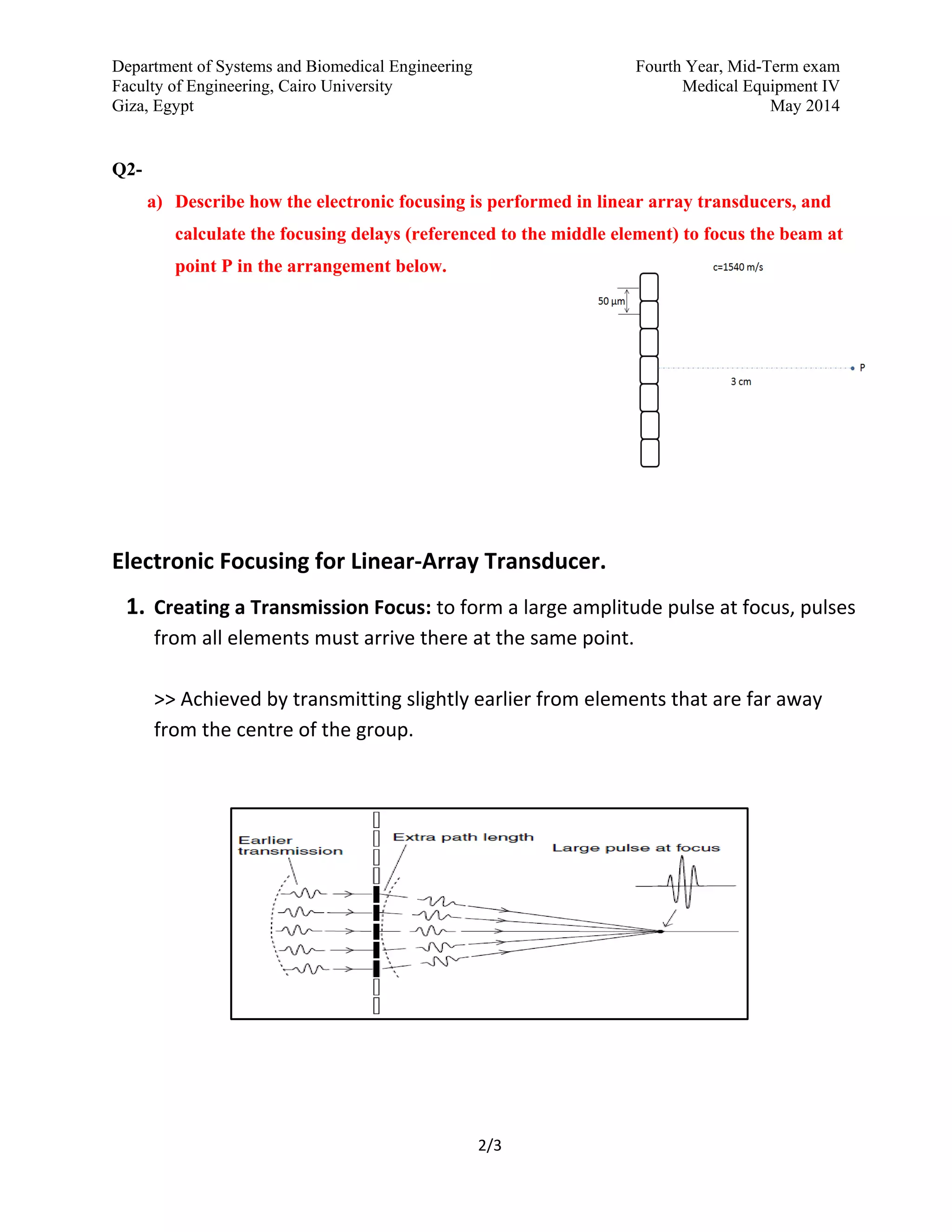 Mid term solu-ultrasoundimaging | PDF