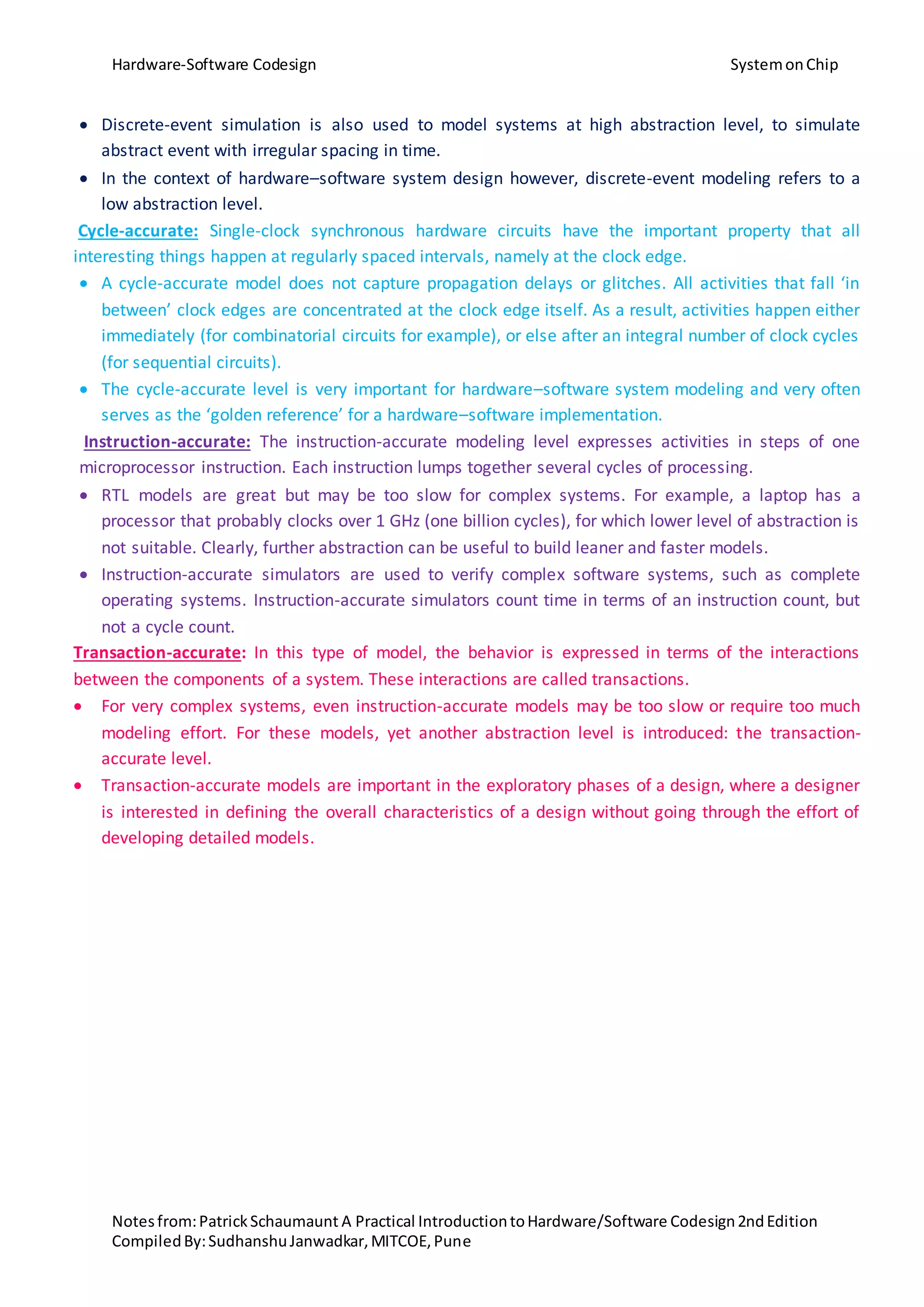 Hardware-Software Codesign | DOCX Hardware-Software Codesign | DOCX