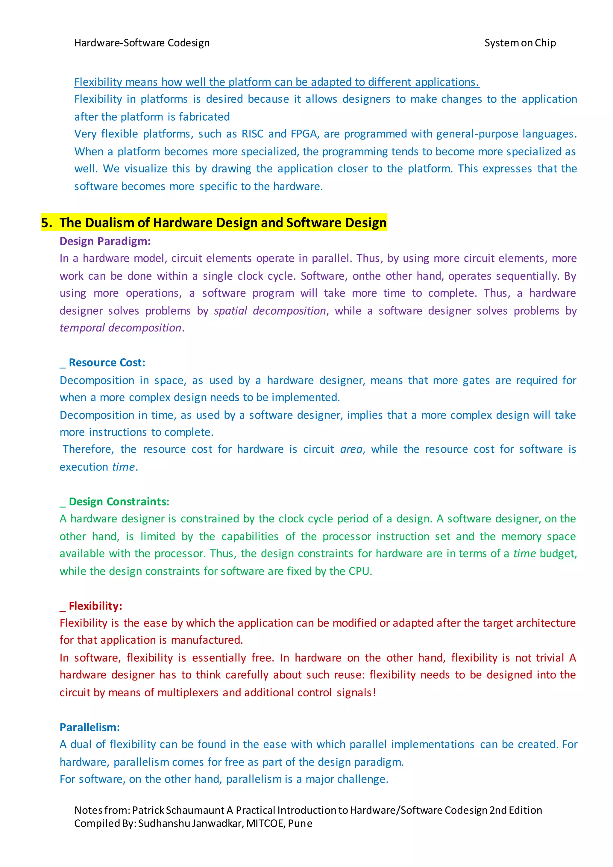 Hardware Software Codesign Docx Operating Systems Computer