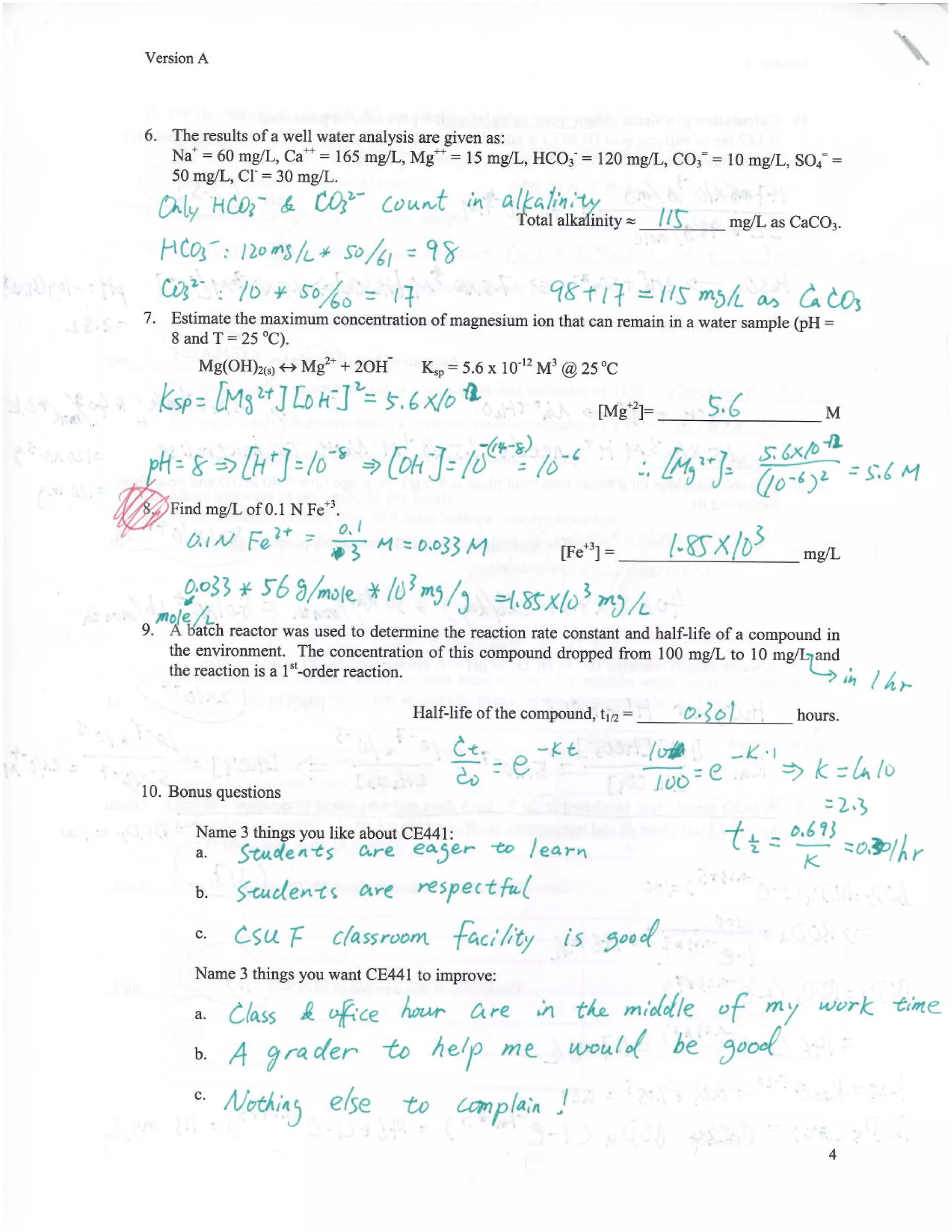 Midterm 1 answer key | PDF