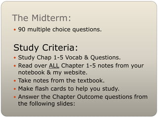 Midterm #1 review | PPT