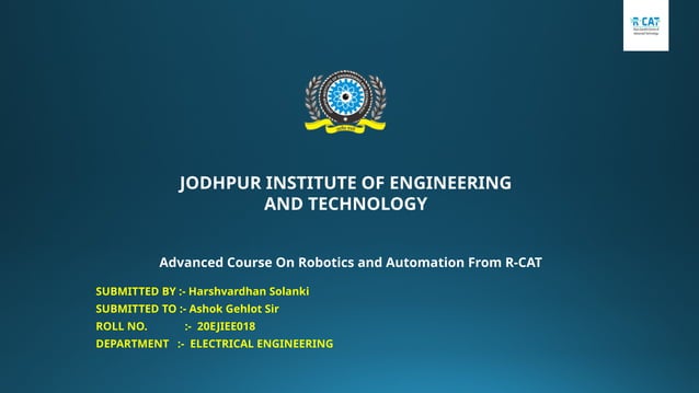 Presentation on Robotics & Automation | PPT