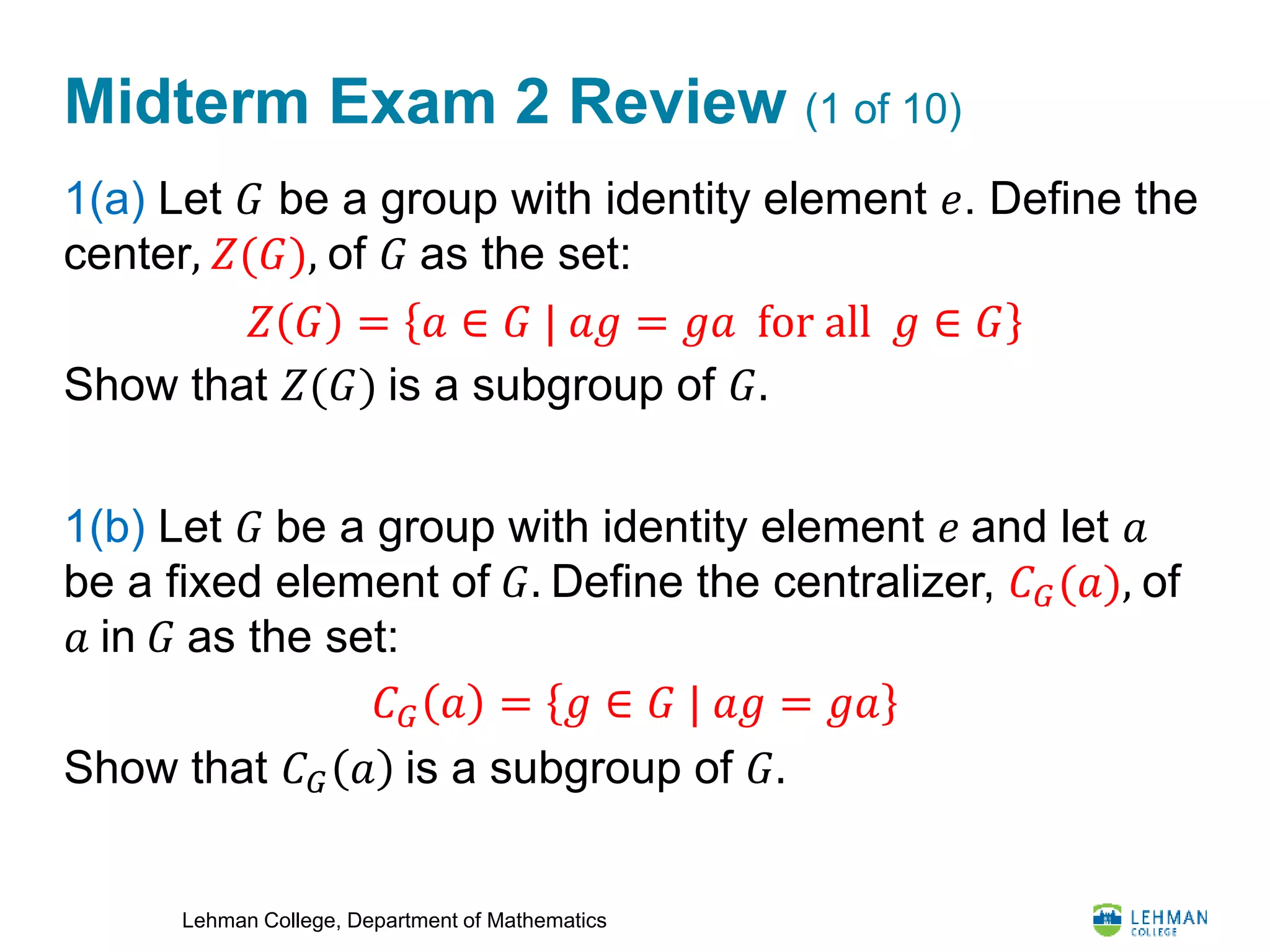 MAT-314 Midterm Exam 2 Review | PPTX