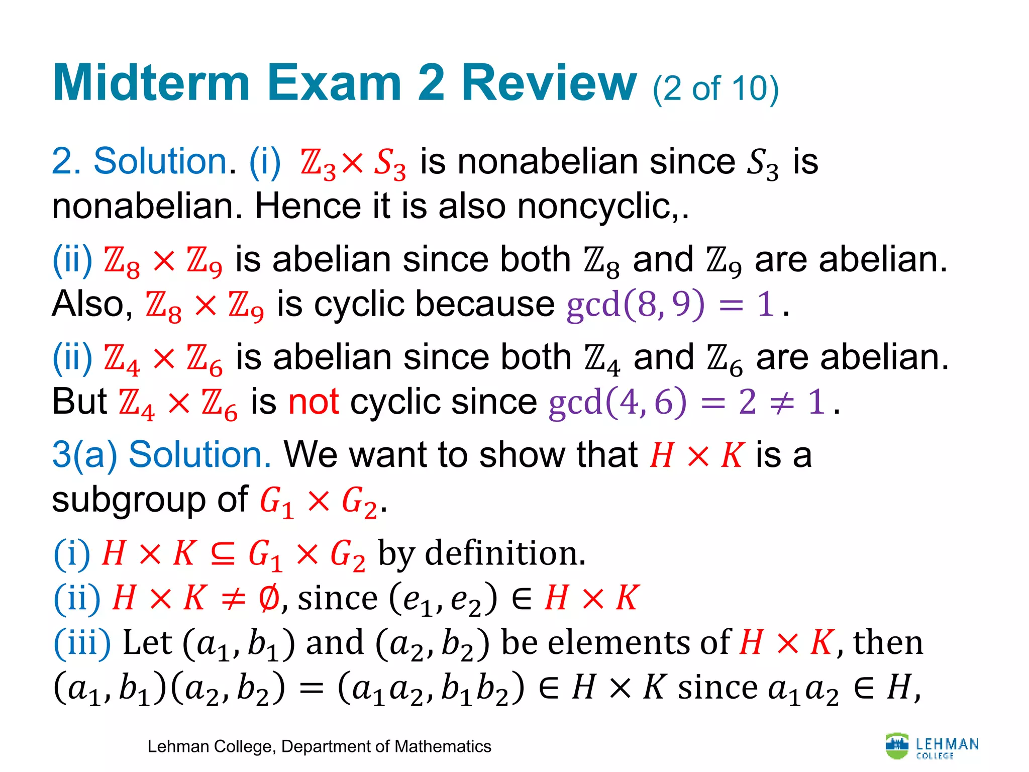 MAT-314 Midterm Exam 2 Review | PPTX