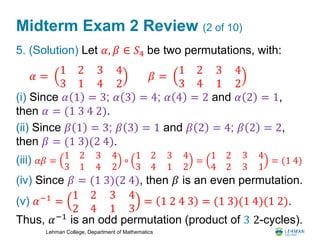 MAT-314 Midterm Exam 2 Review | PPTX