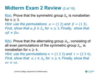 MAT-314 Midterm Exam 2 Review | PPTX